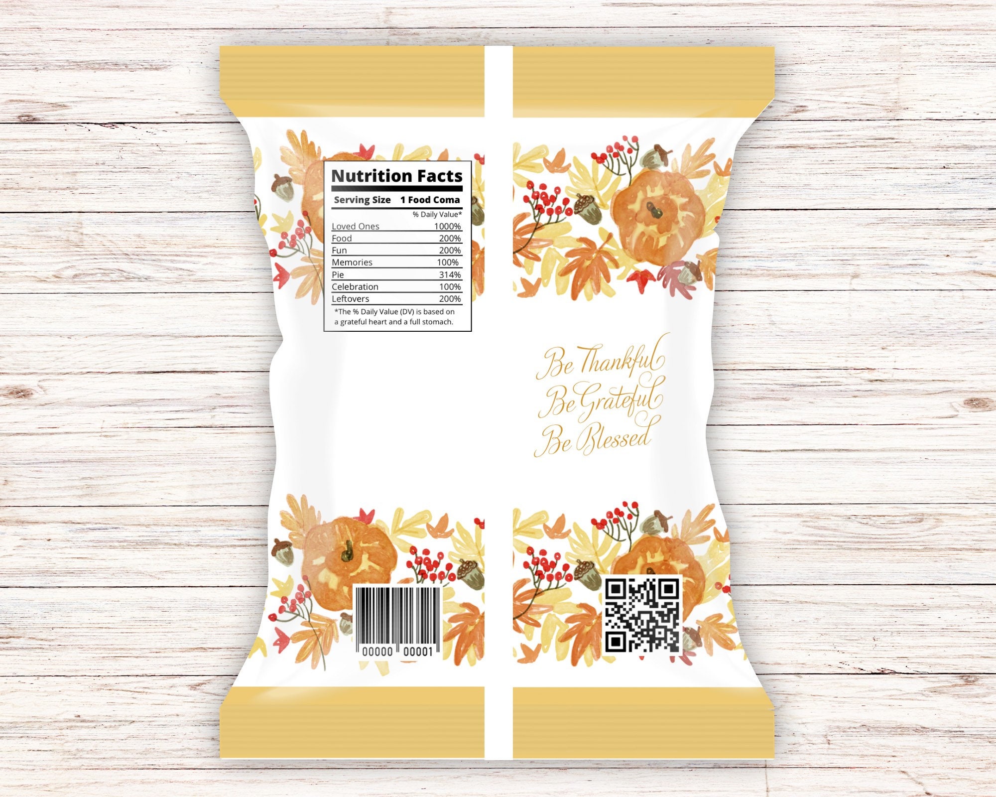 Friendsgiving Chip Bag Printable, Instant Download, Friends ...