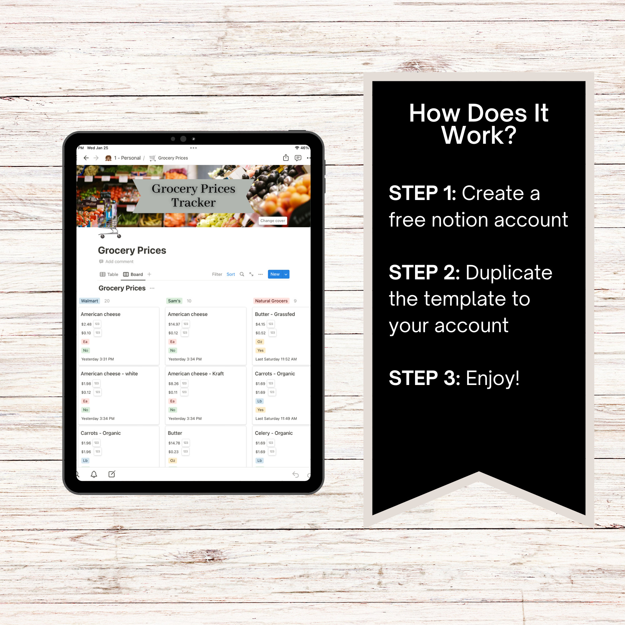 Grocery Prices Tracker Template for Notion - Etsy