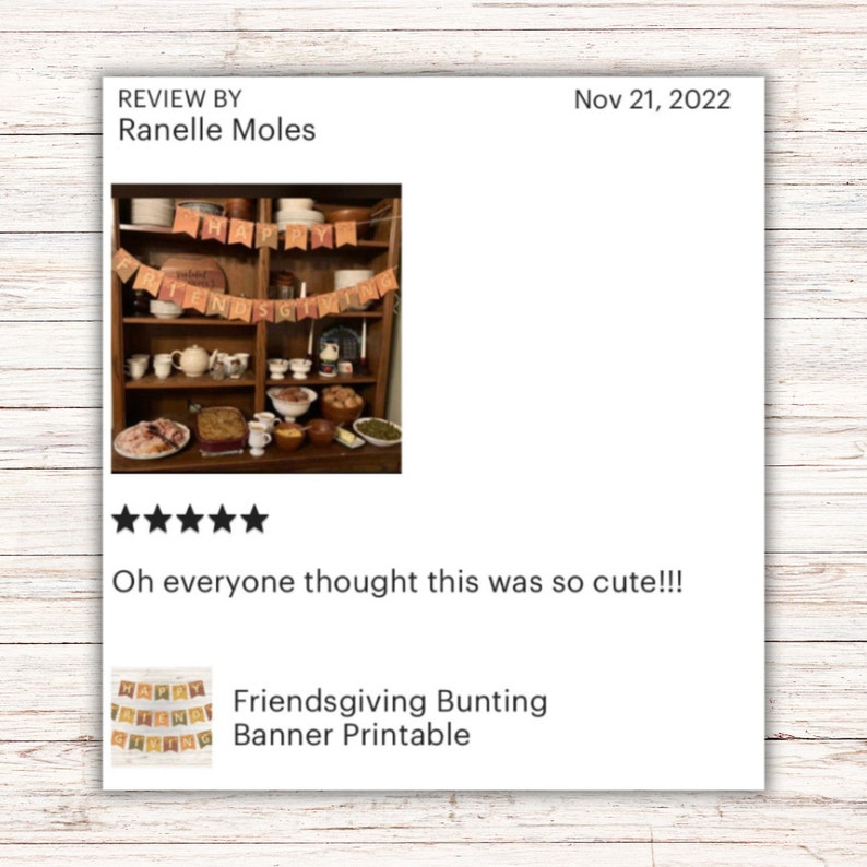 Friendsgiving Bunting Banner Printable - Etsy