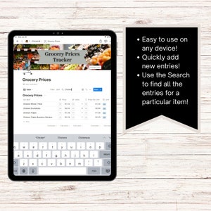Grocery Prices Tracker Template for Notion - Etsy
