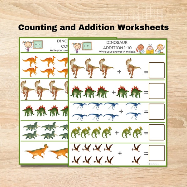 Picture Addition Worksheets - Etsy