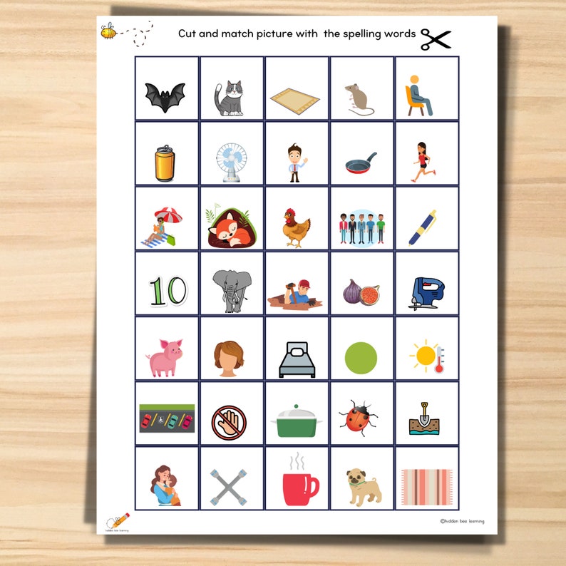 Pre K Spelling Words Kindergarten Spelling Words Sight - Etsy