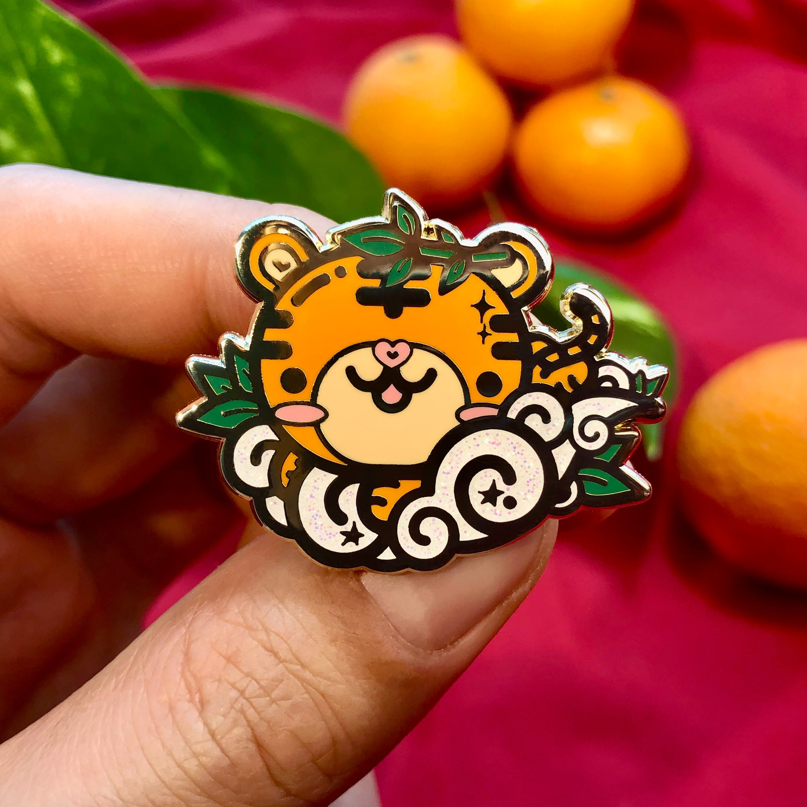 Zodiac Tiger Glitter Hard Enamel Pin Cute Kawaii Gift - Etsy