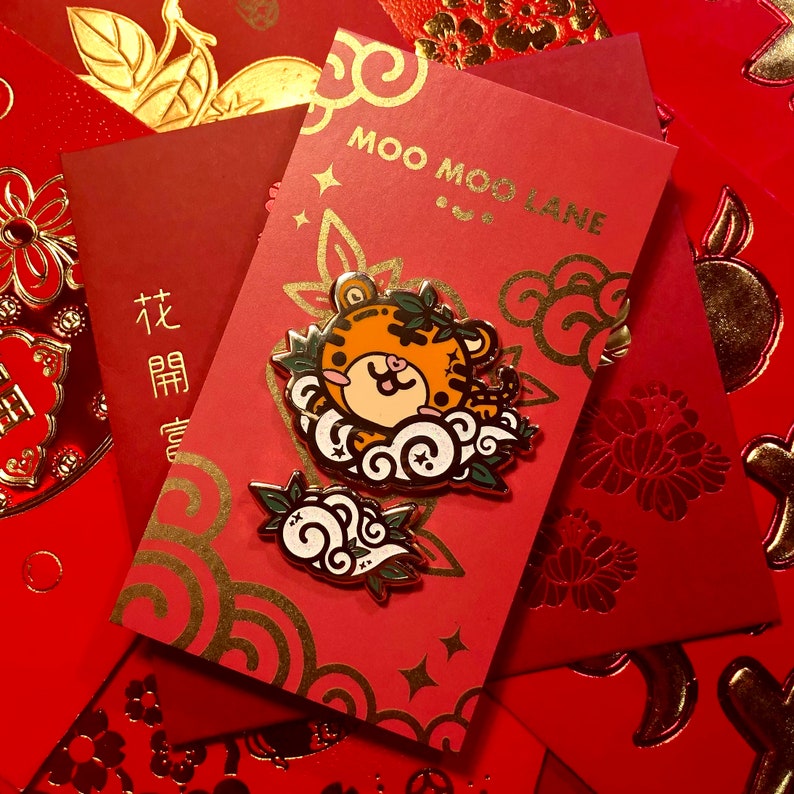 Zodiac Tiger Glitter Hard Enamel Pin Cute Kawaii Gift - Etsy