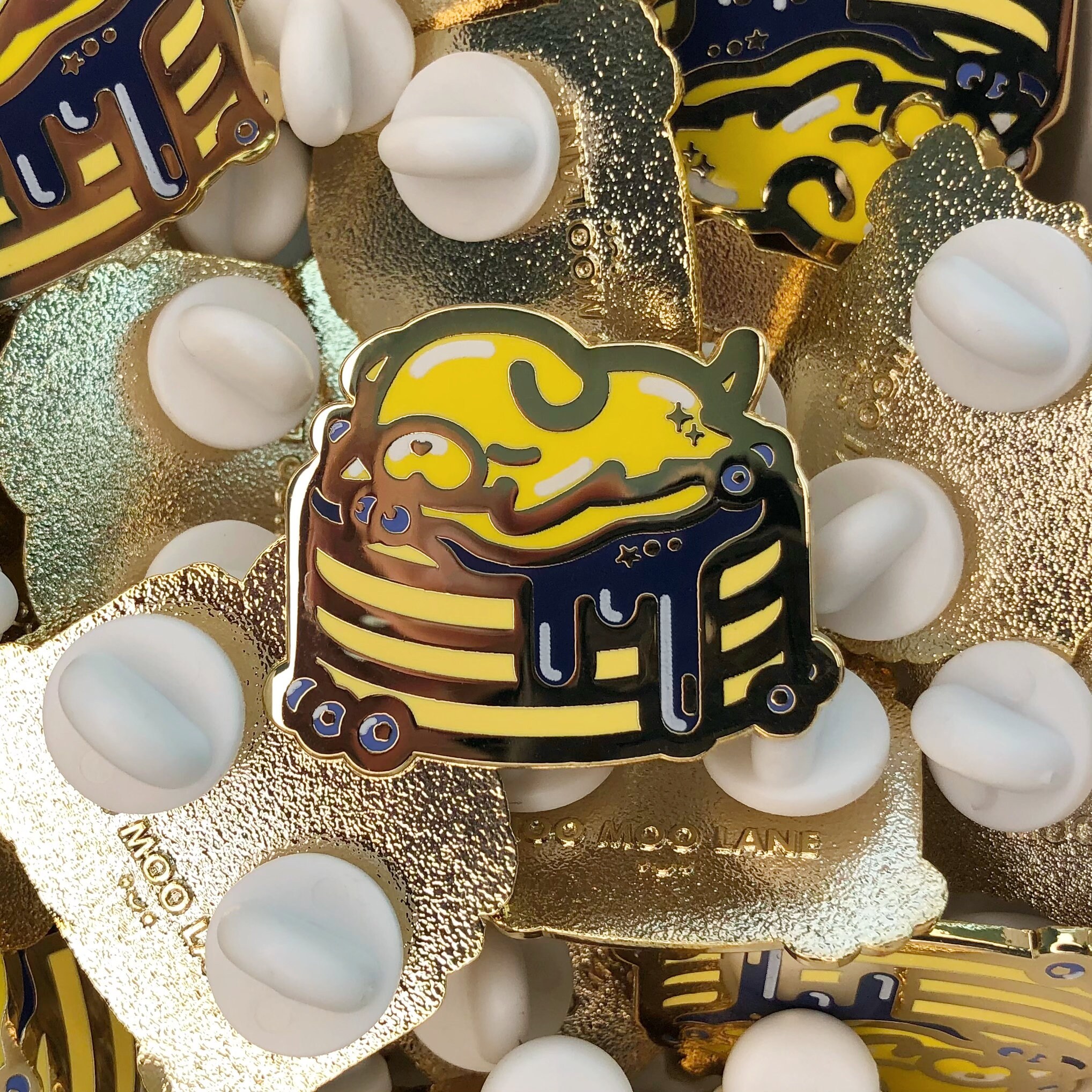 Blueberry Pancake Pug-breakfast Friends Hard Enamel Pin Cute - Etsy