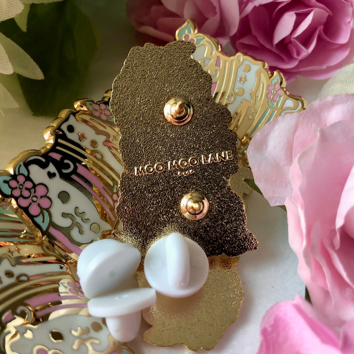 Meow-caron- Cat Macaron Hard Enamel Pin: Kit-tea Time- Cute, Kawaii ...