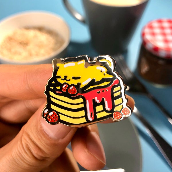 Waffle Enamel Pin - Etsy