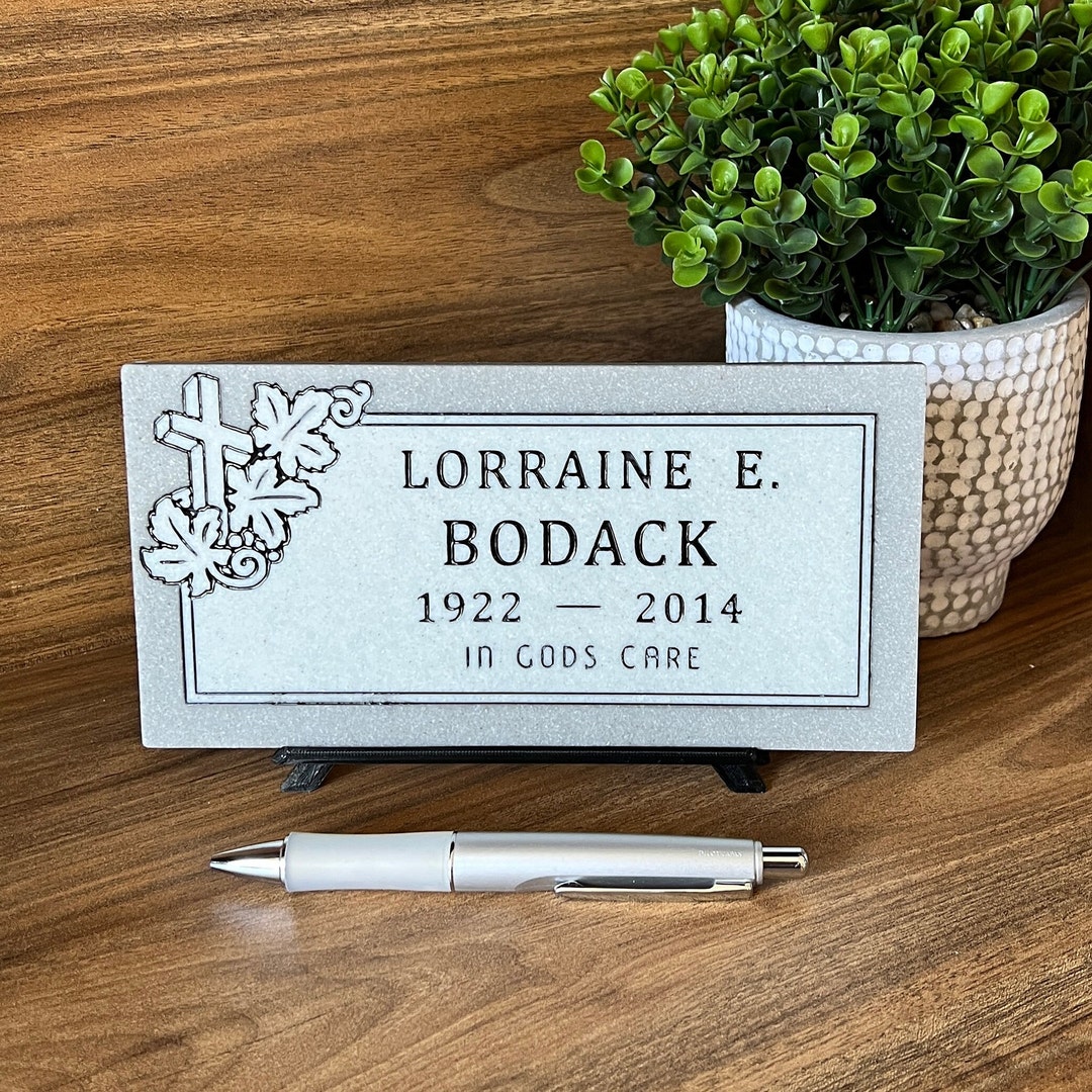 Memorial Mini - One Side of Headstone - Etsy
