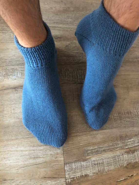 Wool Blend Handmade Ankle Socks - Etsy UK