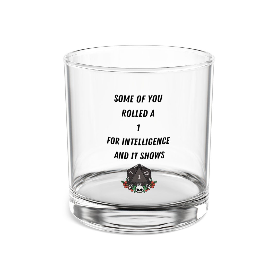 Dungeons & Dragons Whiskey Glass – Funny Dnd Gift for Gamers - Etsy