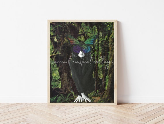 Breathe Multiple Sizes Collage Art Print Mixed Media & Collage Art ...