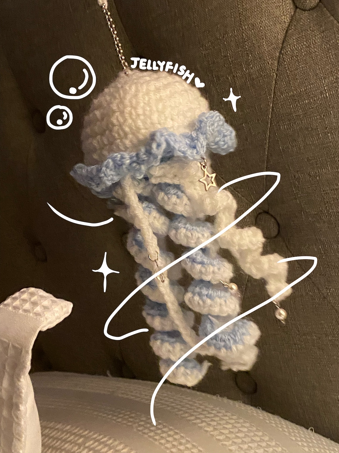 Jellyfish Keychain Crochet - Etsy