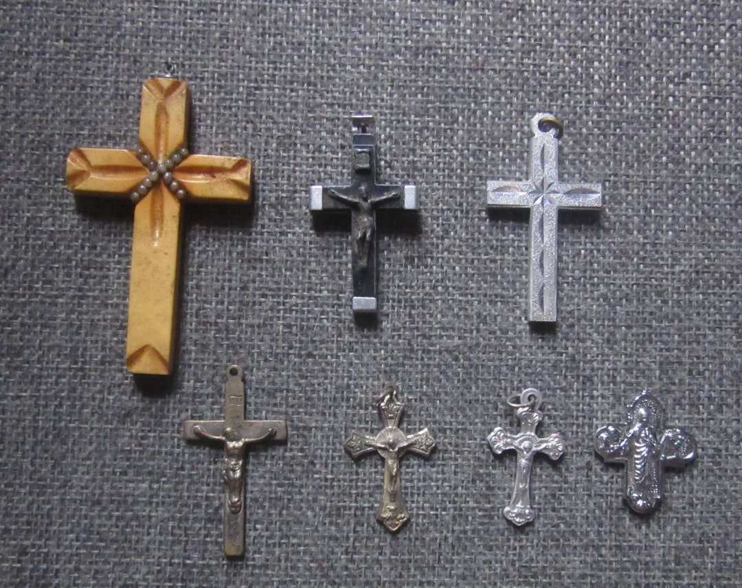 Group of Seven Decorative Crosses/crucifixes - Etsy
