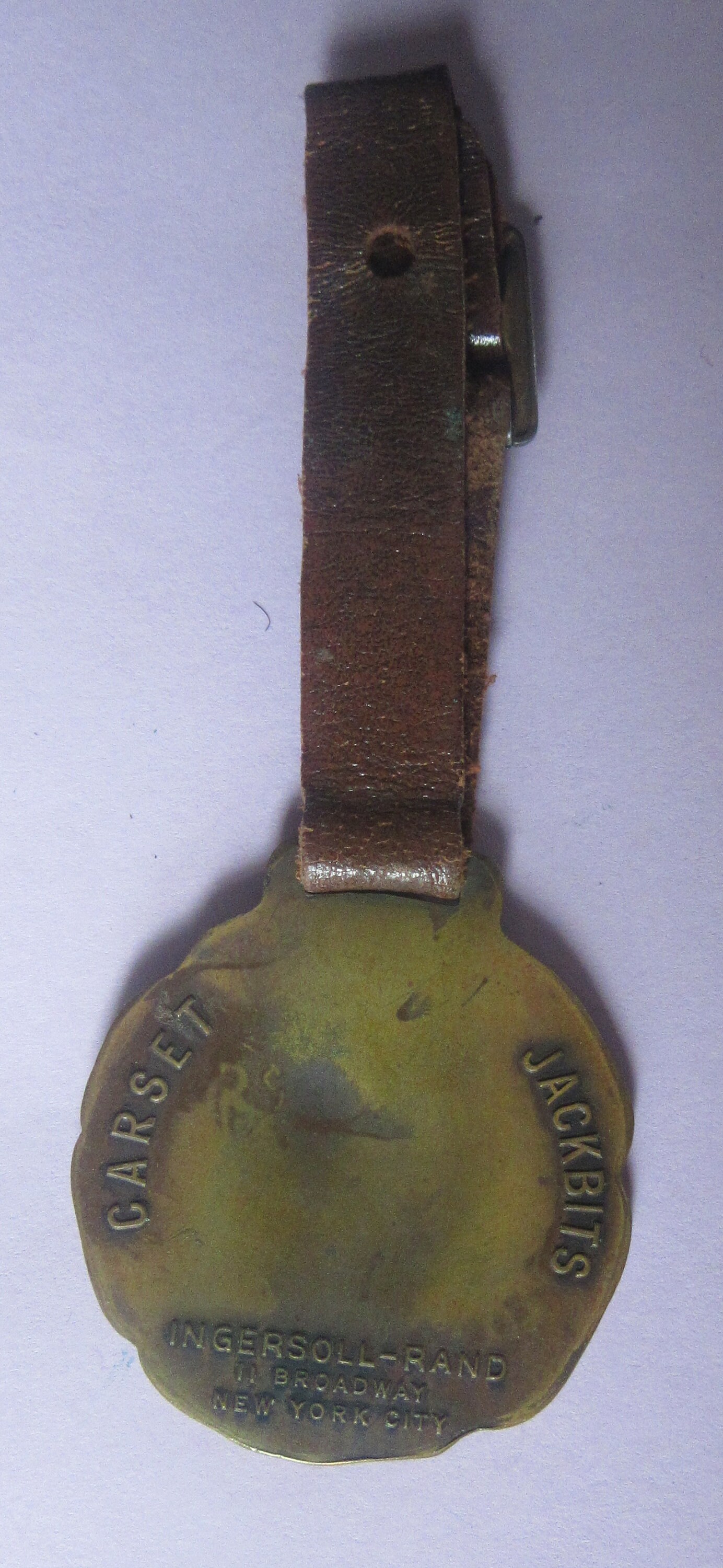 Carset Jackbits Watch Fob Medal With Leather Strap - Etsy