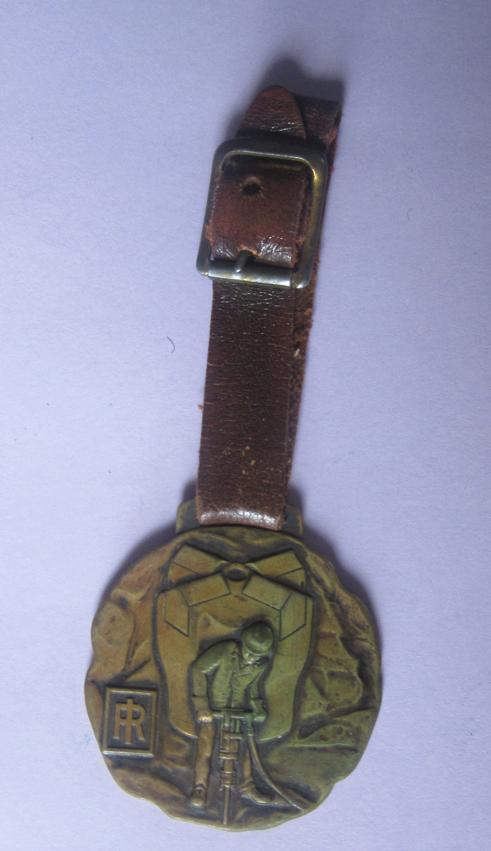 Carset Jackbits Watch Fob Medal With Leather Strap - Etsy