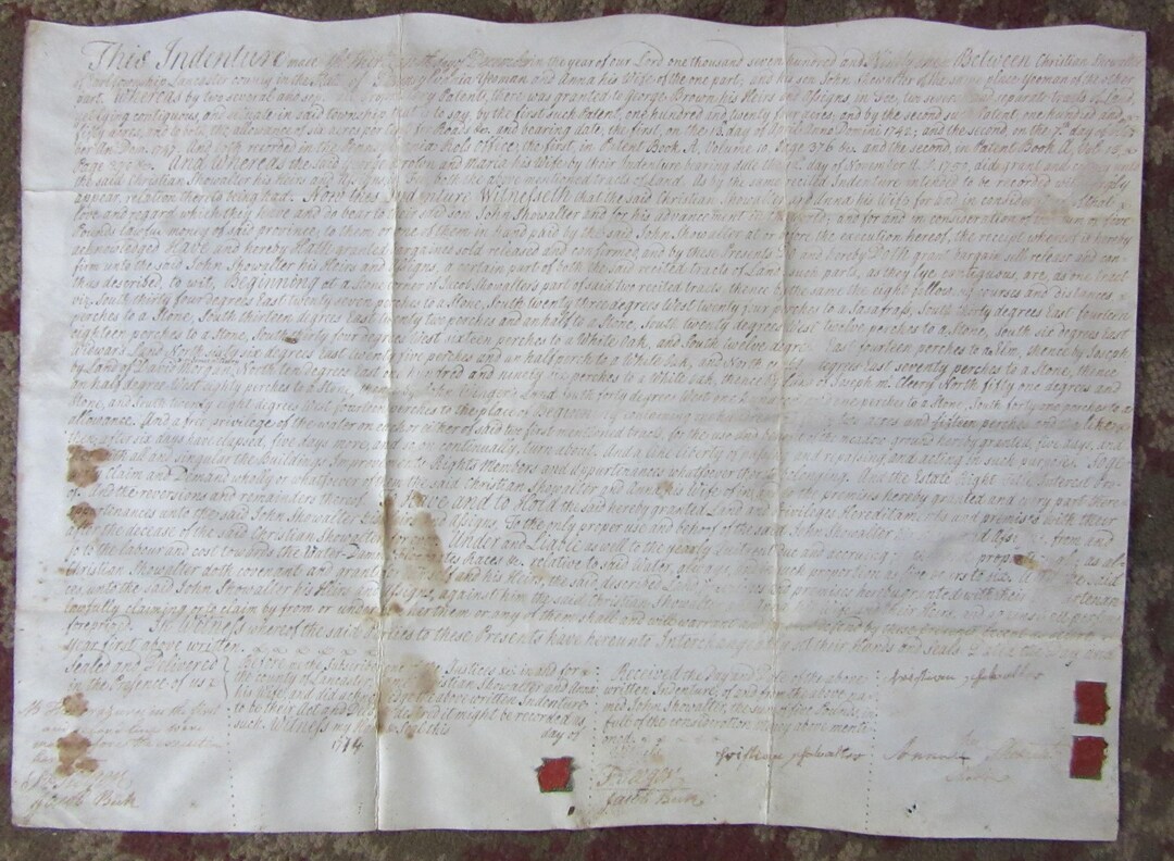 Antique Indenture/deed From 1791, Paper Ephemera, Antiques and ...