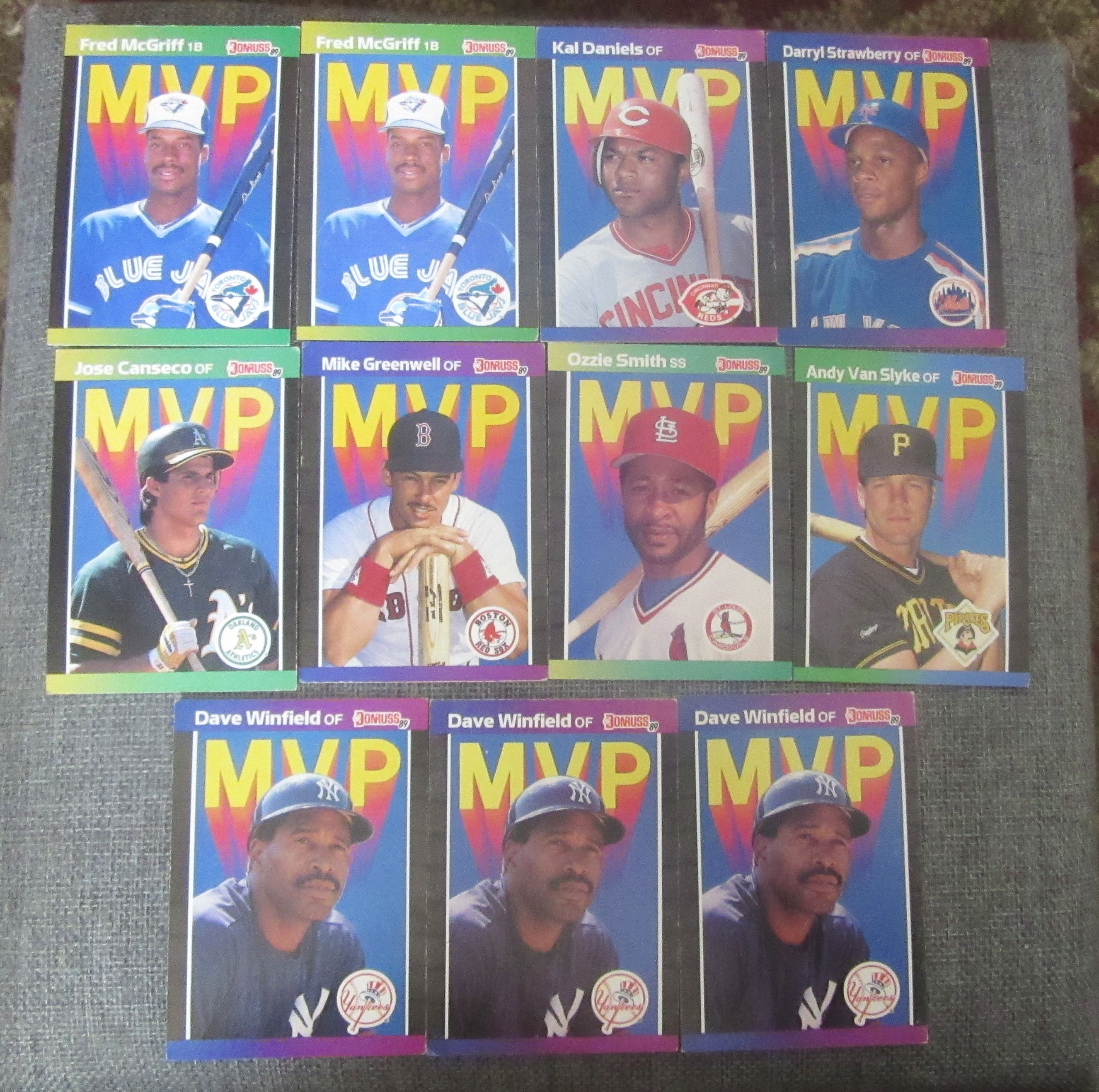1989 Donruss Error MVP Error Baseball Cards - Etsy