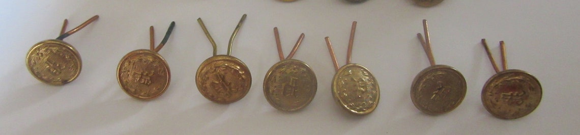 Group of Army Uniform Buttons and Cap Buttons - Etsy