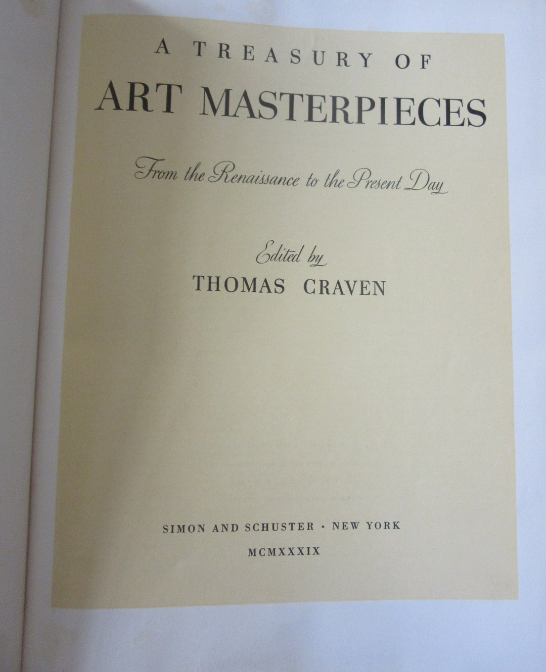 A Treasury of Art Masterpieces Art Book Published 1939 - Etsy