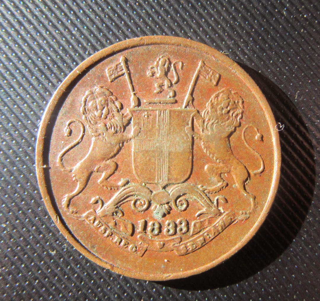 Antique 1833 India-british Coin, Collectibles, 1800's Coins - Etsy