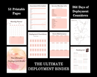The Ultimate Modern Deployment Binder, Military Binder, Military Family ...