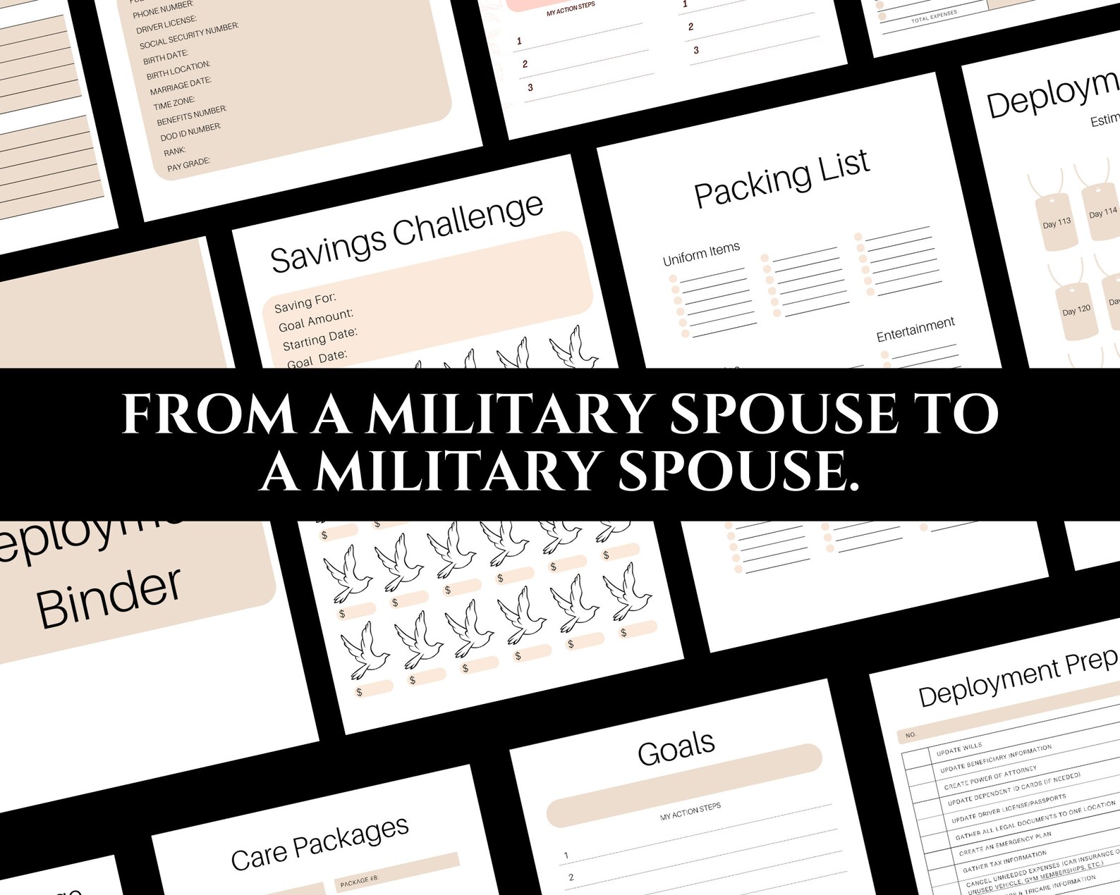 The Ultimate Modern Deployment Binder, Military Binder, Military Family ...
