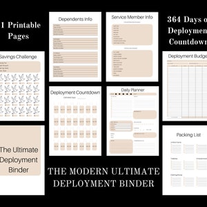 The Ultimate Modern Deployment Binder, Military Binder, Military Family ...