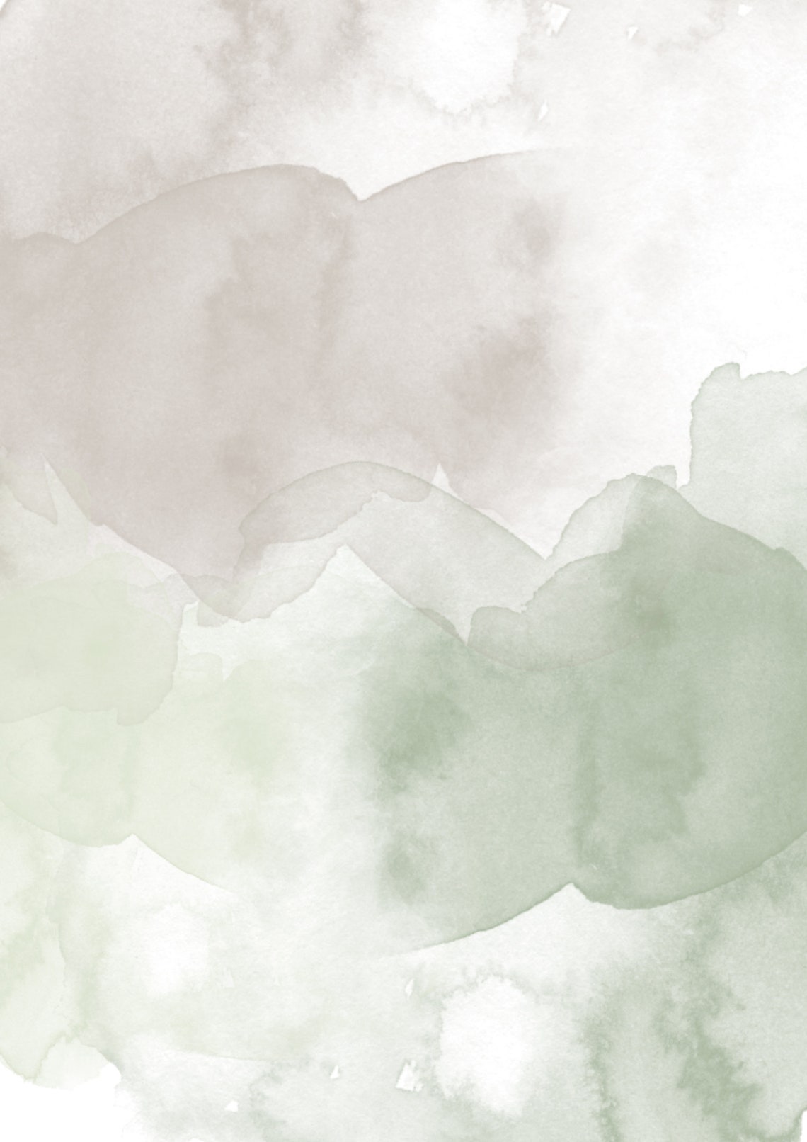 Sage Green Watercolor Digital Paper Abstract Watercolor | Etsy