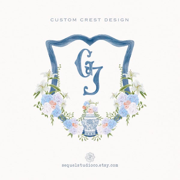 Monogram Crest - Etsy