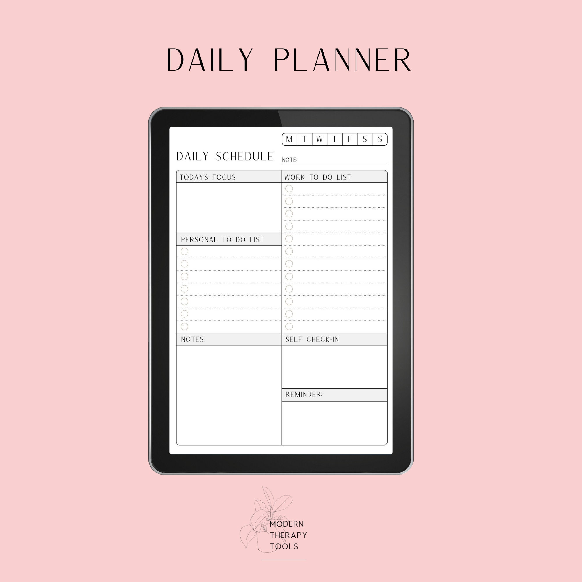 Therapist Planner | LCSW LMFT Planner | PDF File | Goodnotes | Daily ...