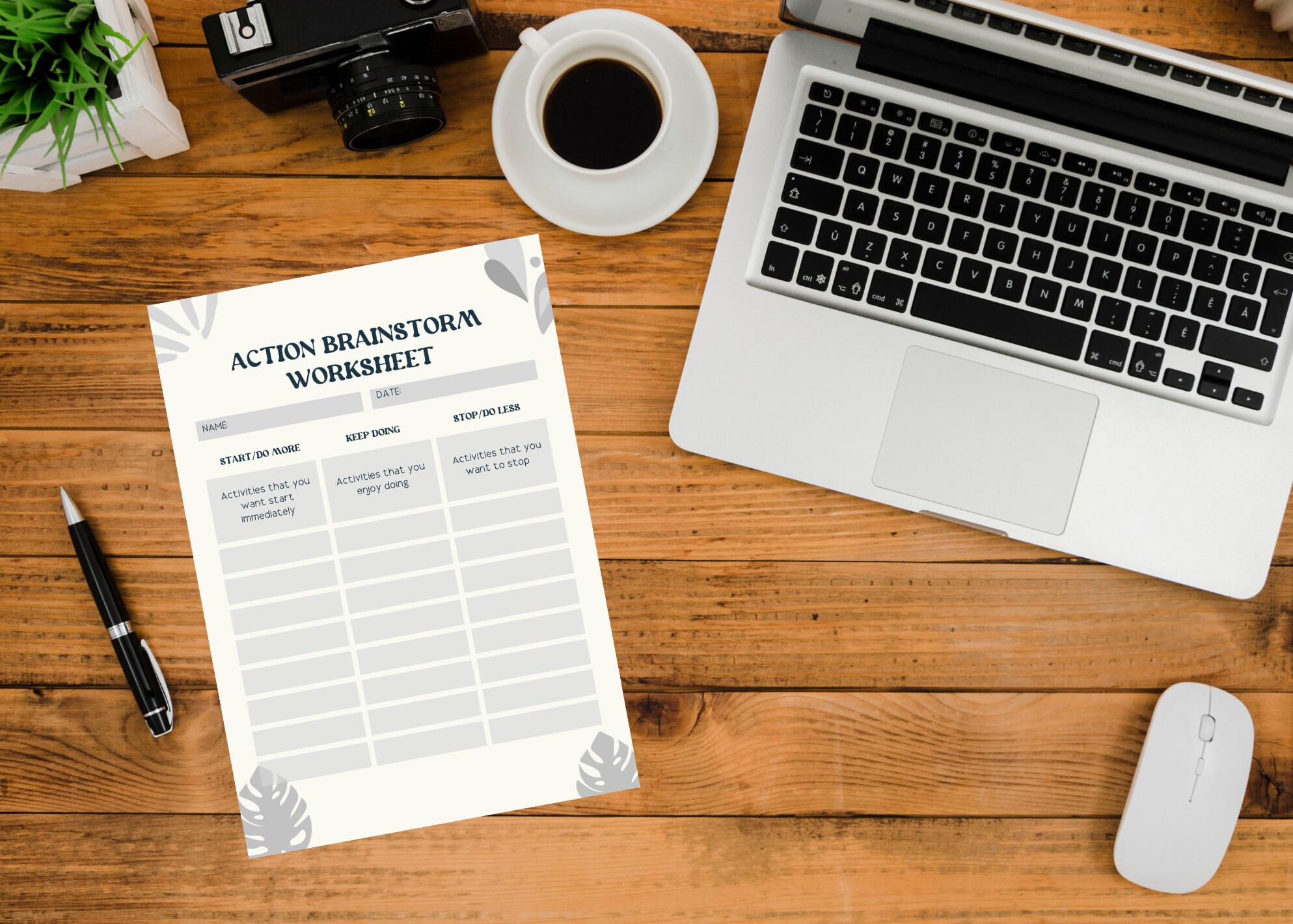 SMART Goals Workbook 5 Page PDF Digital Download - Goal Setting ...