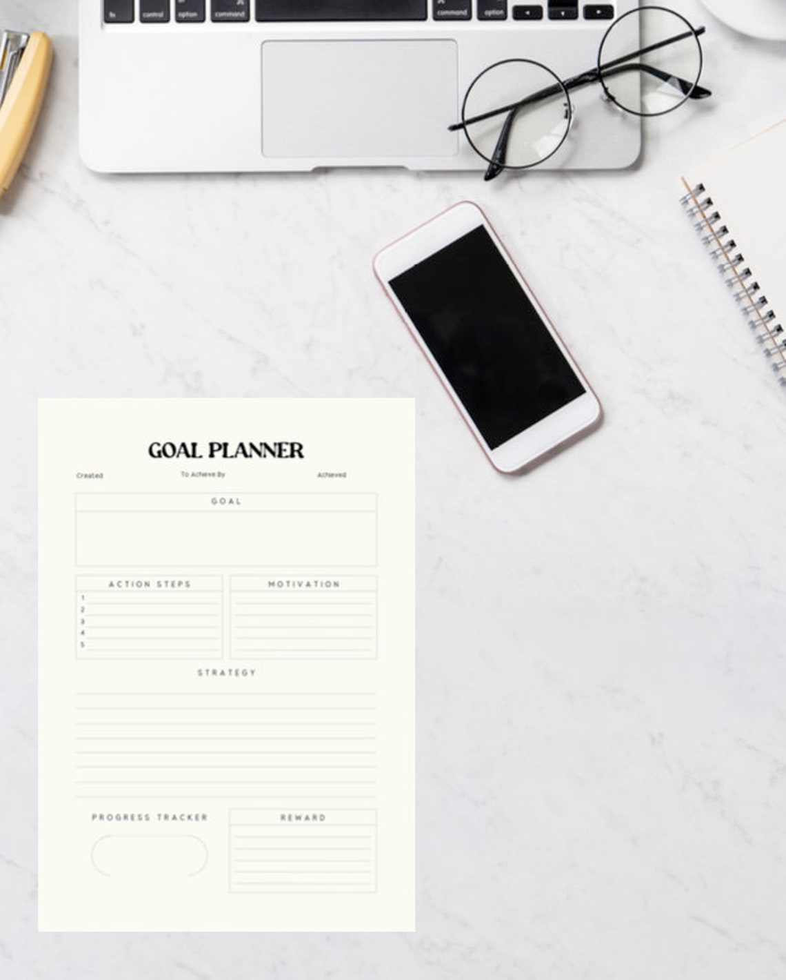 SMART Goals Workbook 5 Page PDF Digital Download - Goal Setting ...