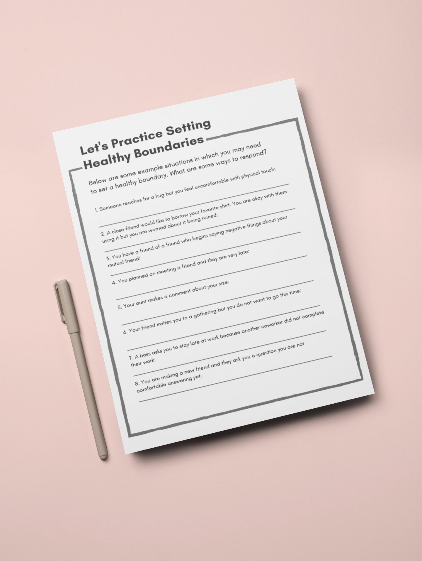 Boundaries Workbook for Therapists and Clients Setting Healthy ...