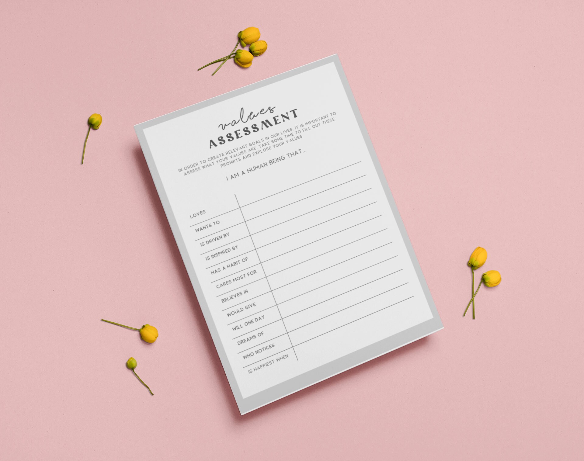 SMART Goals Workbook 5 Page PDF Digital Download - Goal Setting ...