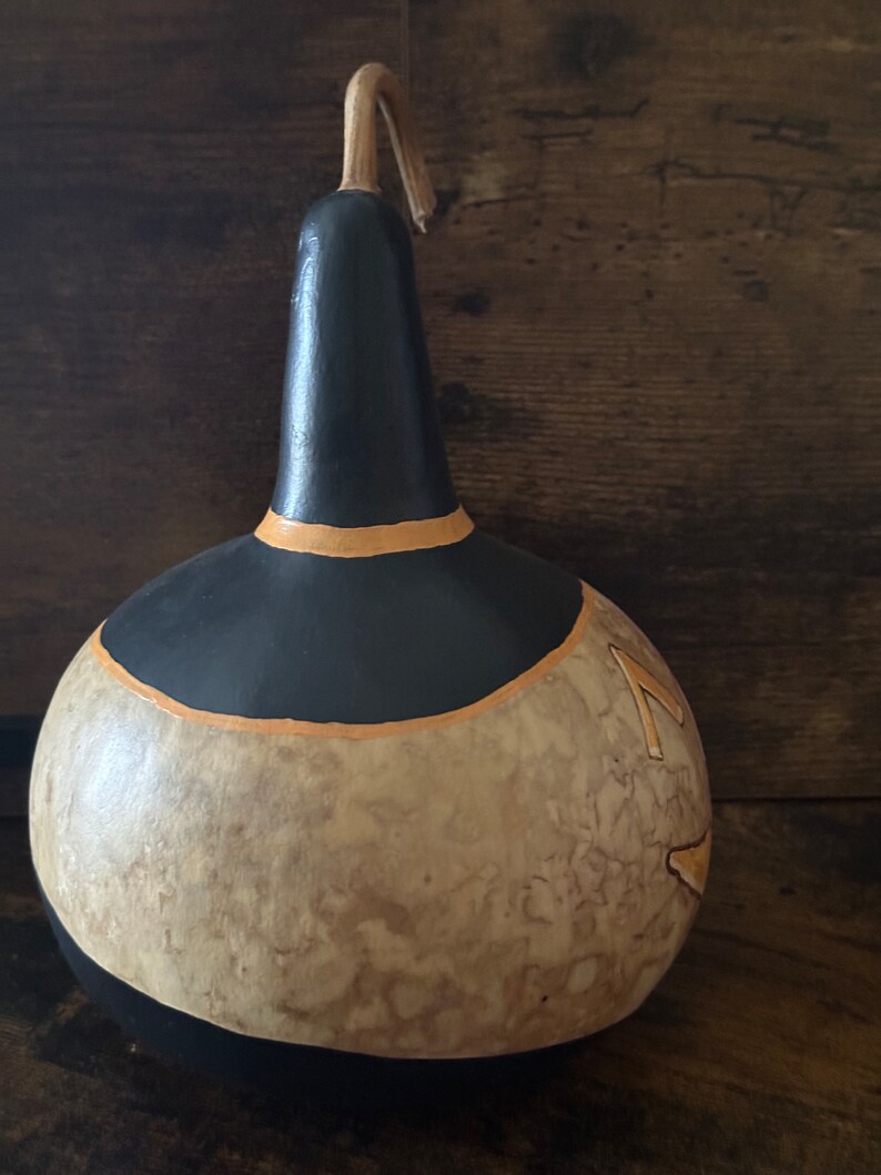 Halloween Gourd Ghost Decor Fall Decorations Upcycled One of a Kind ...