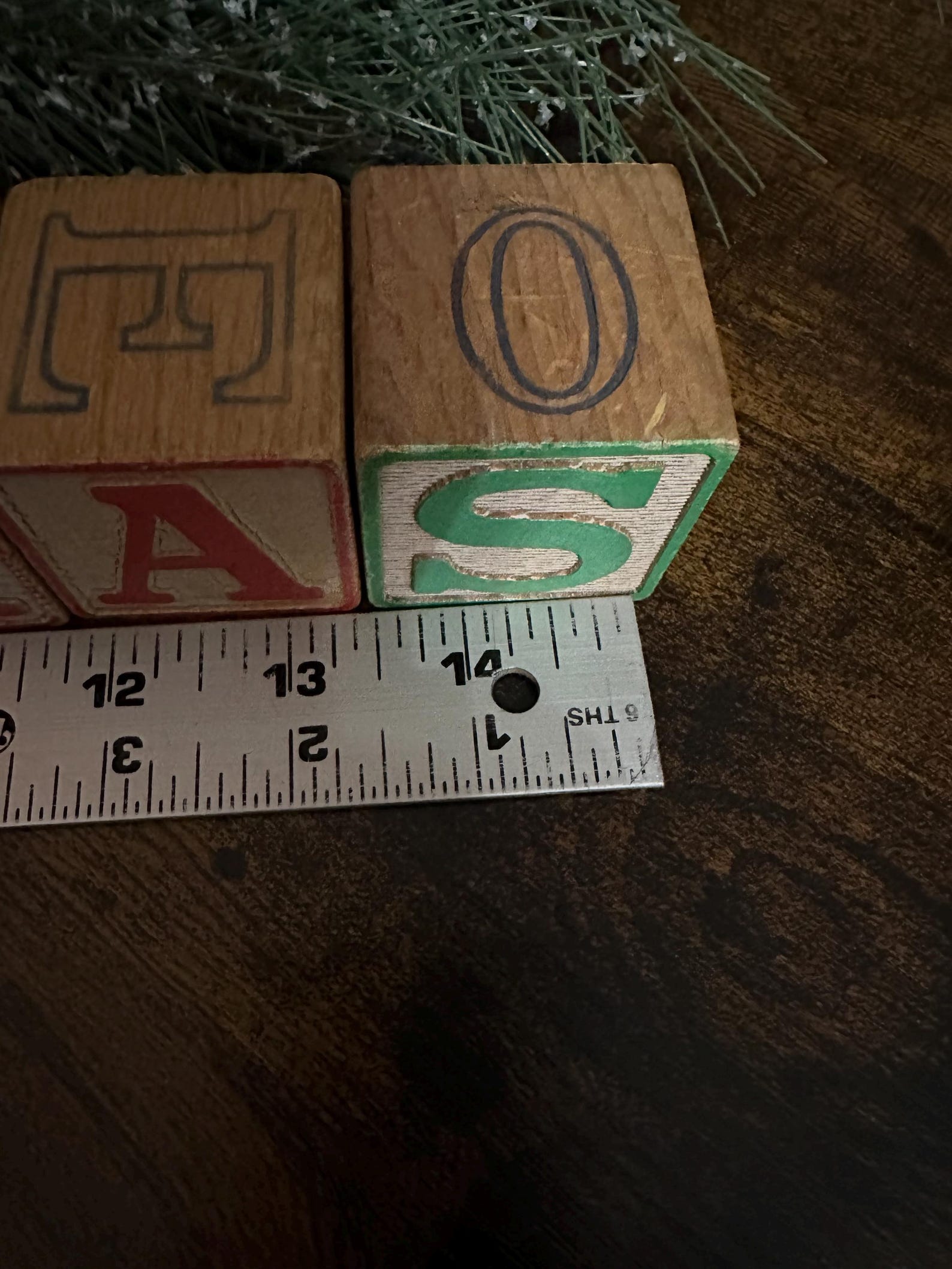 Specially Curated Group of Vintage Children’s Blocks Christmas Decor ...
