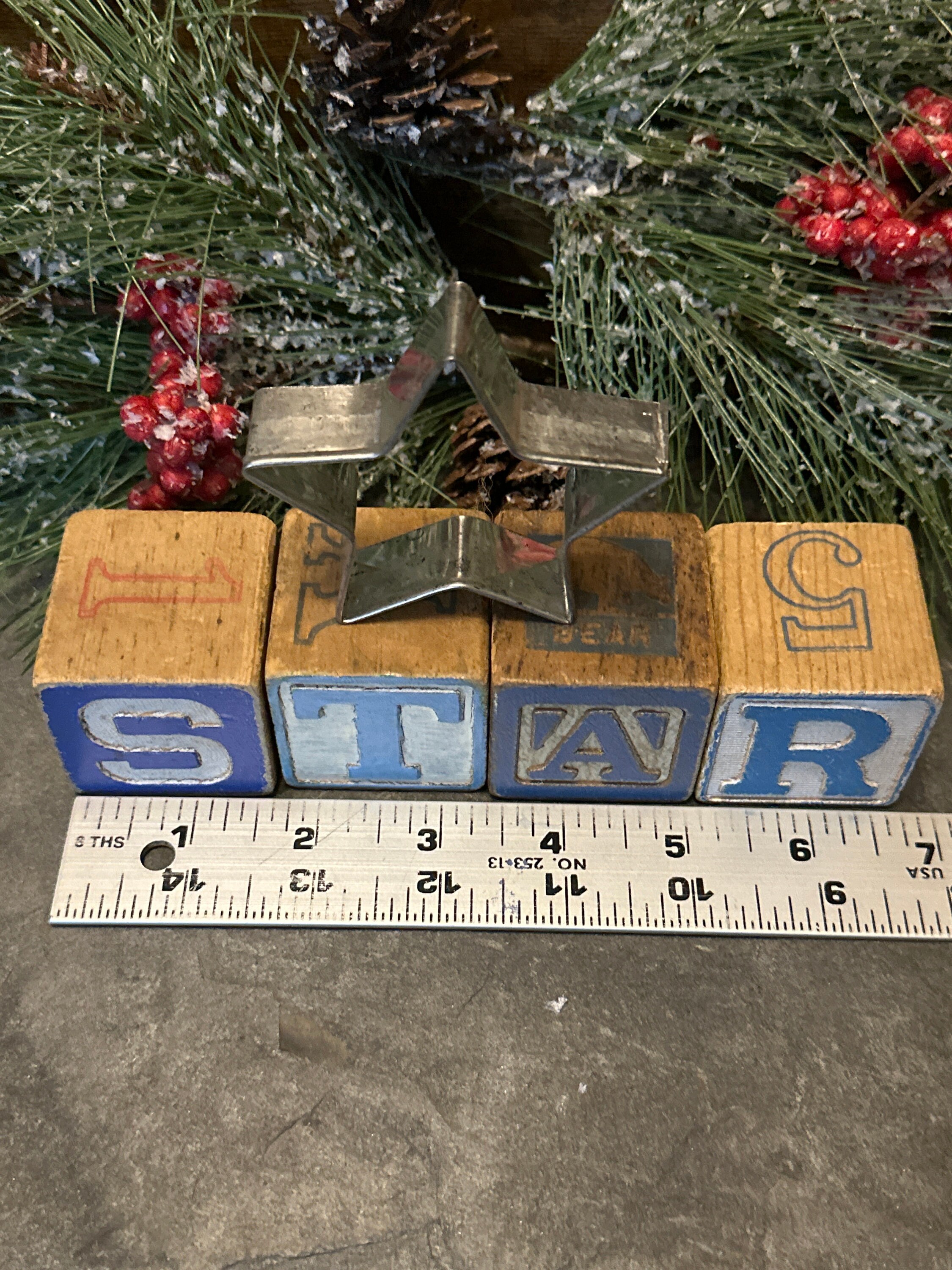 Christmas Star Vintage Blocks Children’s Blocks Vintage Cookie Cutter ...