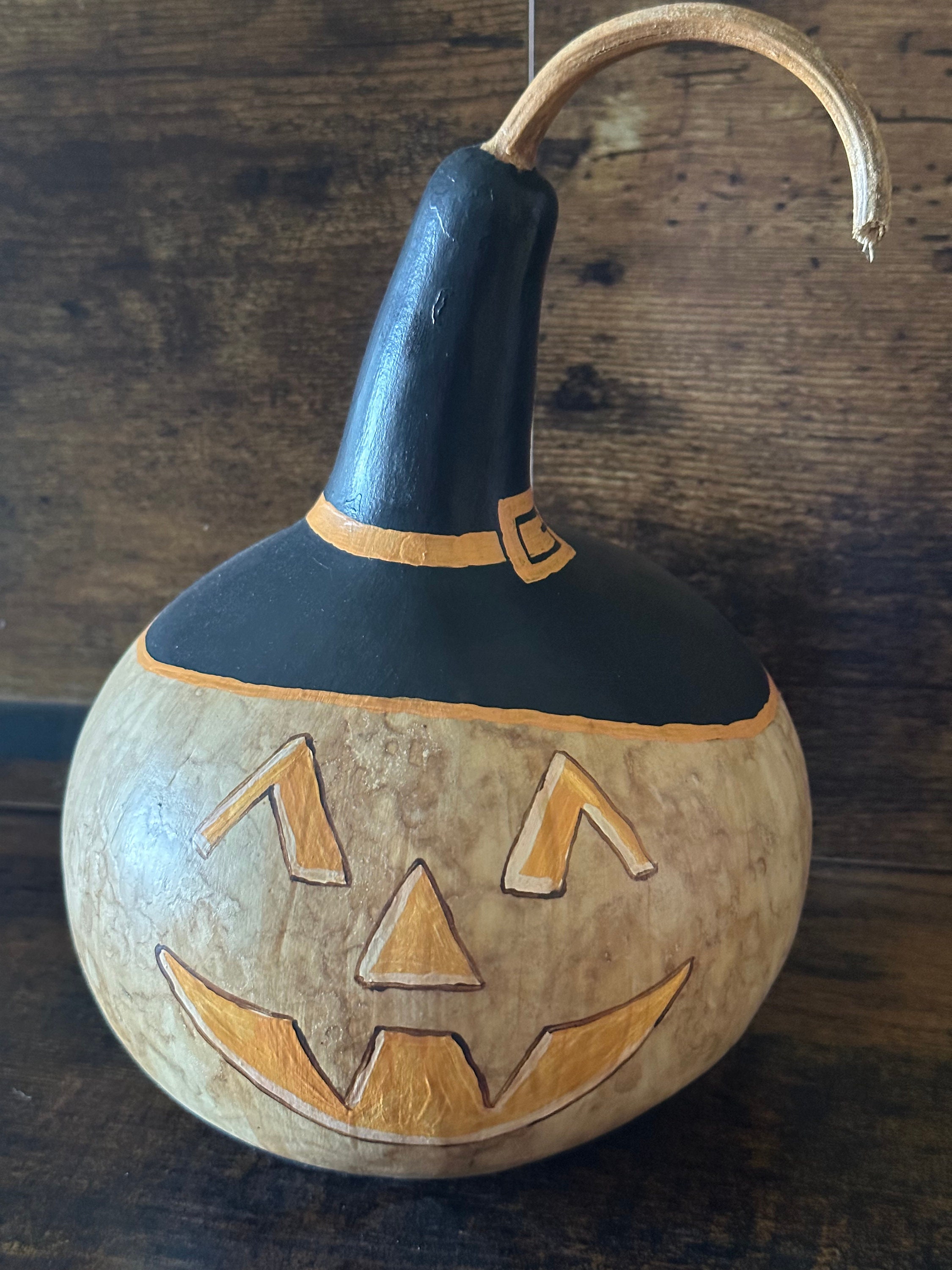 Halloween Gourd Ghost Decor Fall Decorations Upcycled One of a Kind ...