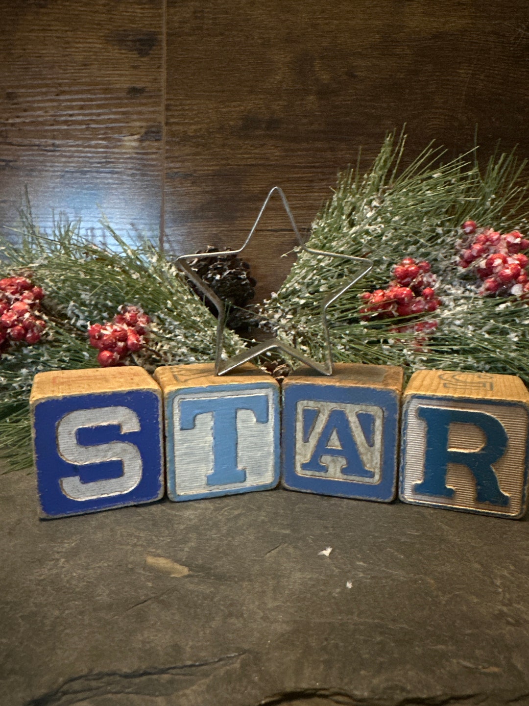 Christmas Star Vintage Blocks Children’s Blocks Vintage Cookie Cutter ...