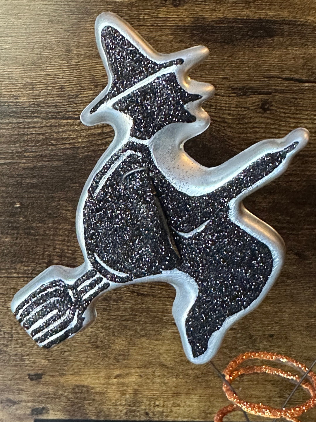 Halloween Tree Topper Halloween Decorations Wicked Witch Moon Upcycled ...