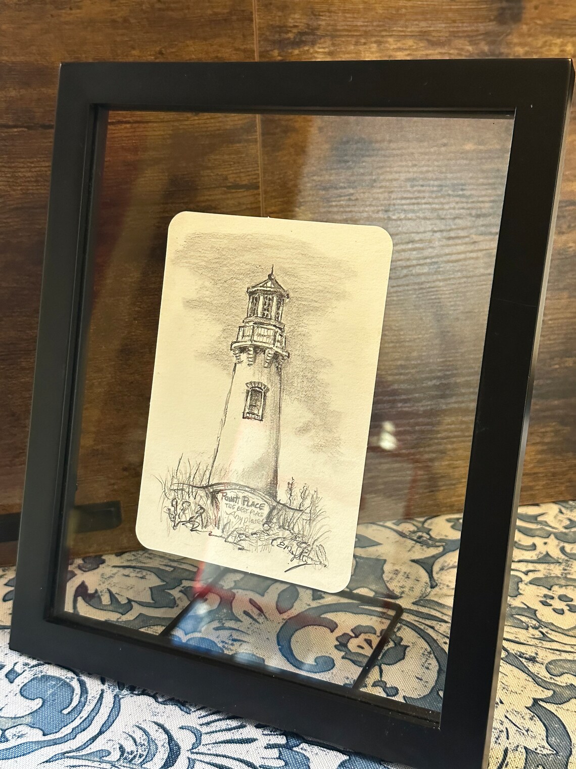 Lighthouse Drawings Original Artwork Graphite Drawing One of a Kind ...