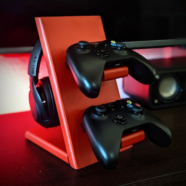 Wooden Xbox Controller and Headset Stand - Etsy
