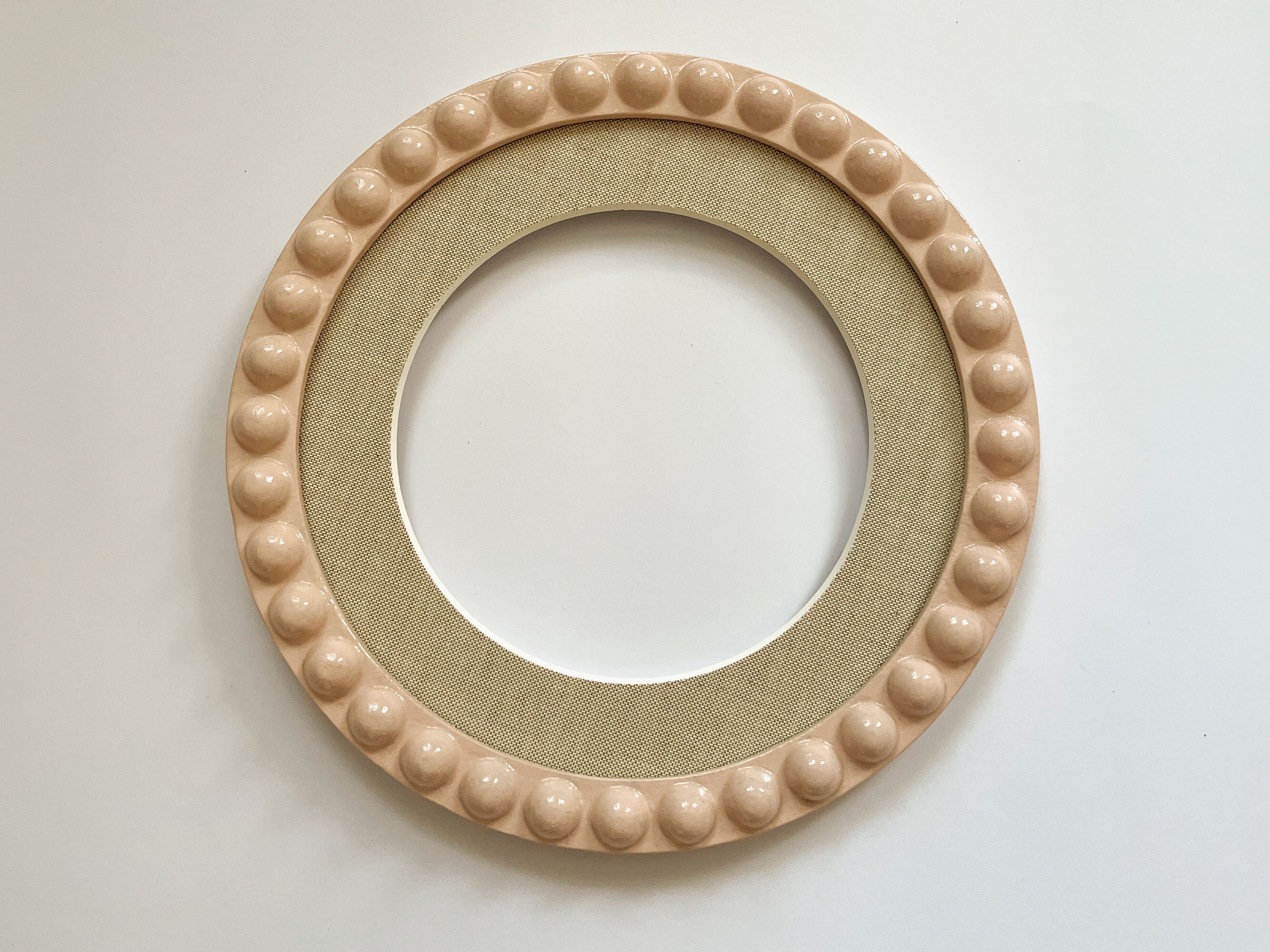 Custom Picture Frame Bobbin Round Frame Eclectic Wall Decor Photo Frame ...