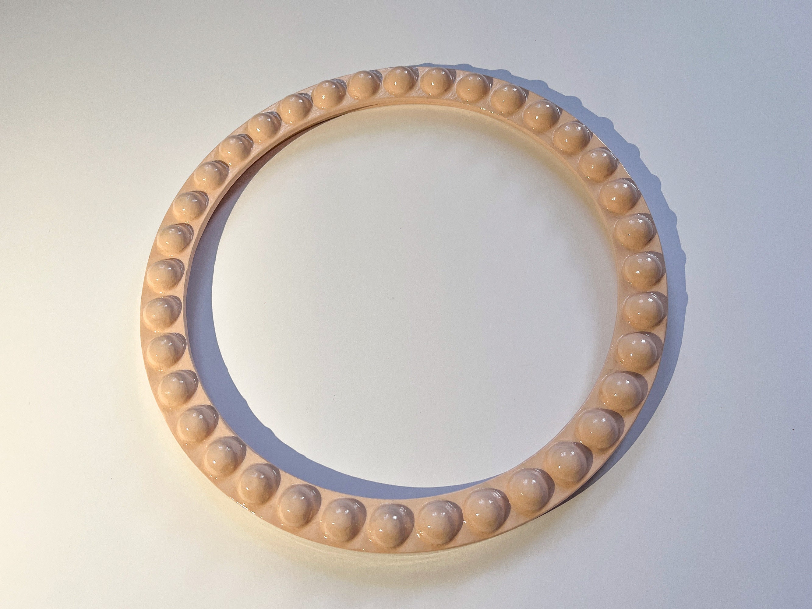 Custom Picture Frame Bobbin Round Frame Eclectic Wall Decor Photo Frame ...