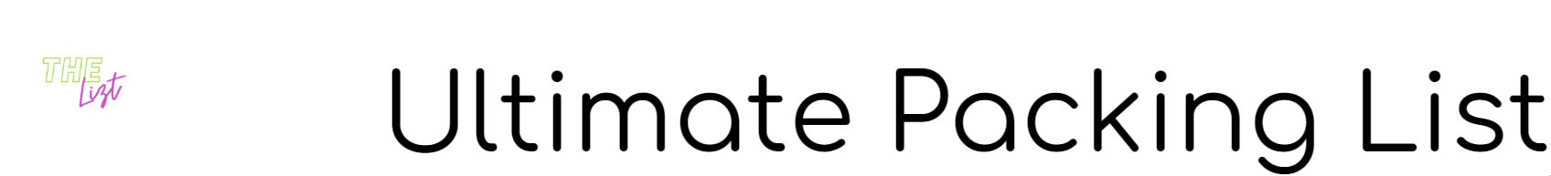 Ultimate Packing List Spreadsheet - Etsy