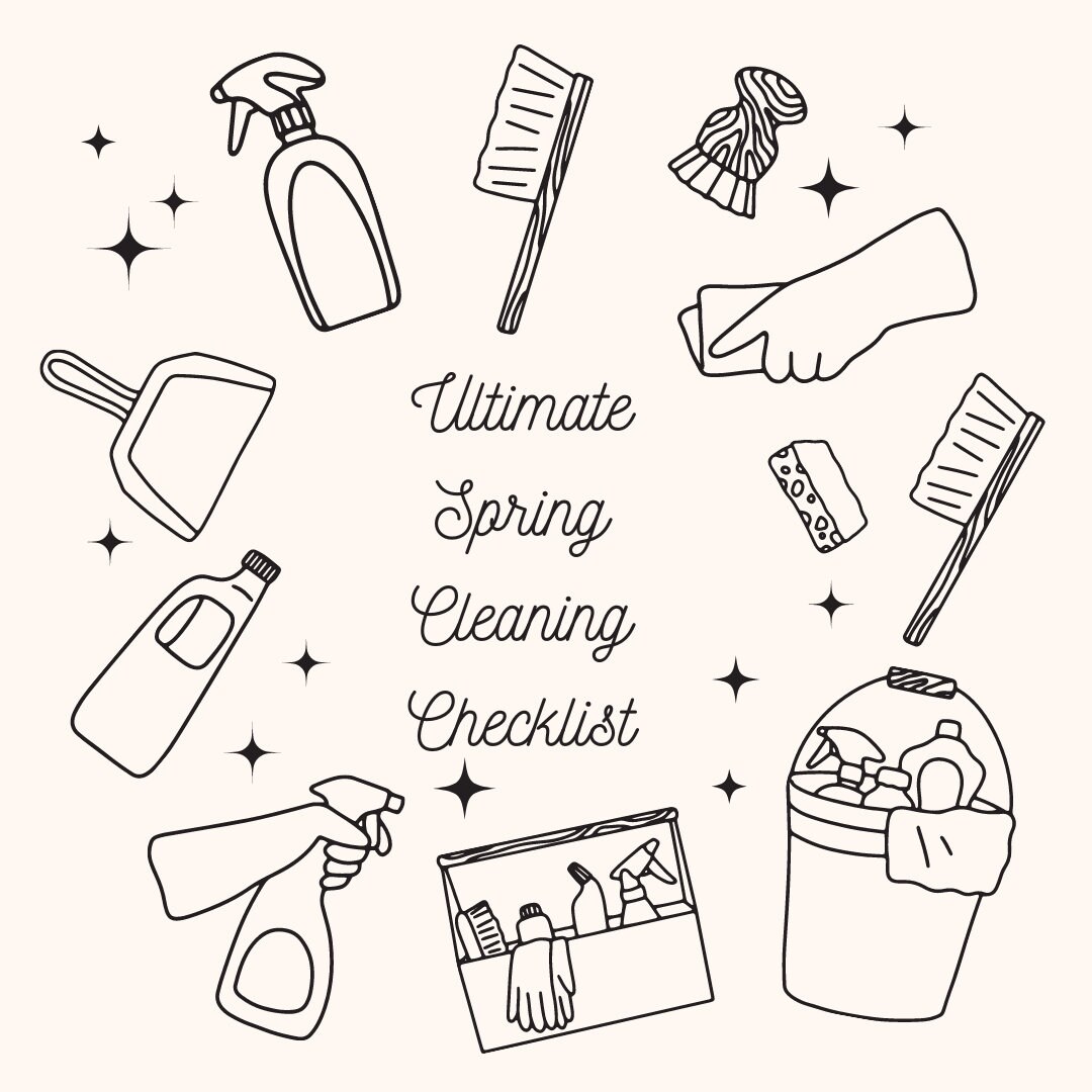Ultimate Spring Cleaning Checklist - Etsy UK