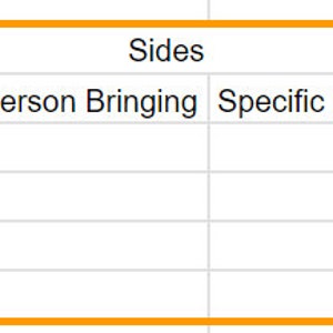 Dinner Party Menu Planner Template - Etsy