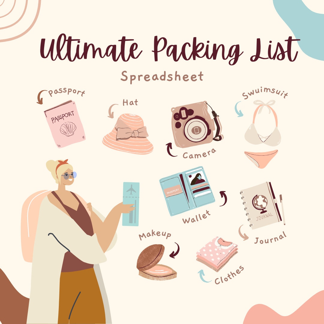 Ultimate Packing List Spreadsheet - Etsy