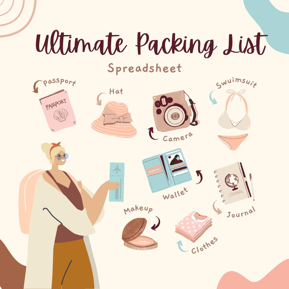 Ultimate Packing List Spreadsheet - Etsy UK