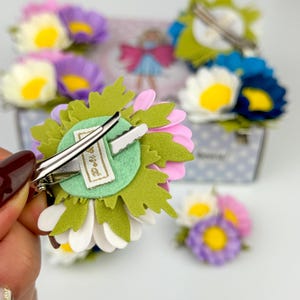 FLOWER HAIR CLIPS for Girls - 2pcs, Daisy Flower Hair Accessories ...
